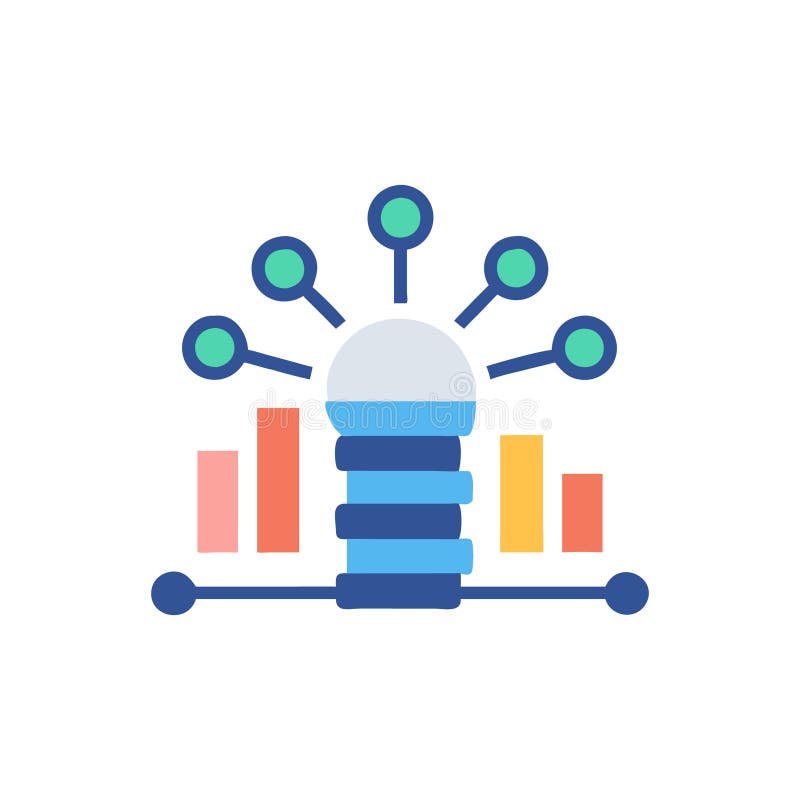 Big Data Analytics Icon for Insights Stock Illustration - Illustration ...