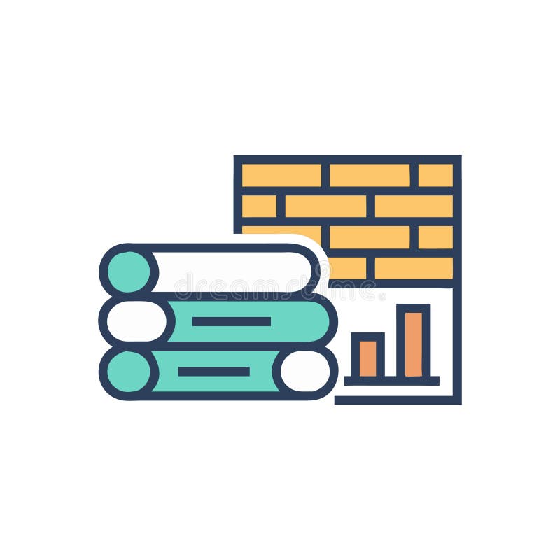 Building Materials Icon for Sustainable Construction Stock Photo ...