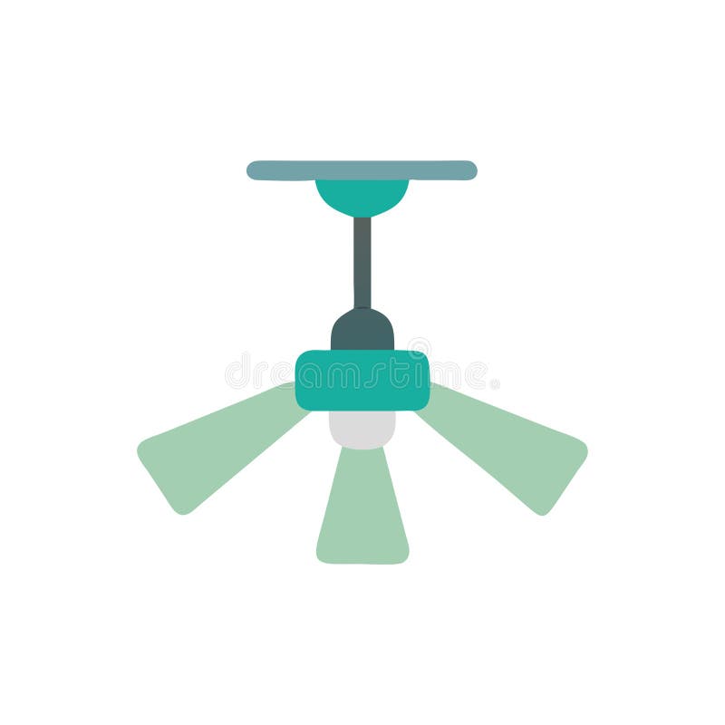Ceiling Fan Icon for Home Decor Stock Vector - Illustration of home ...