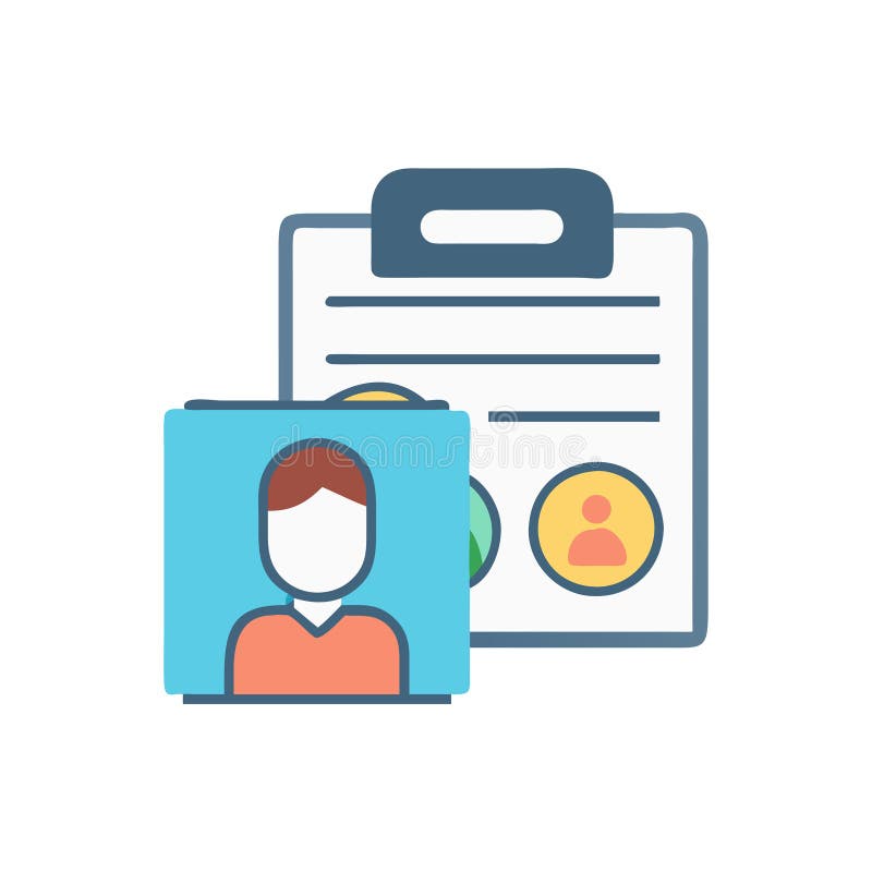 Client Portfolio Icon stock vector. Illustration of portfolio - 352797181