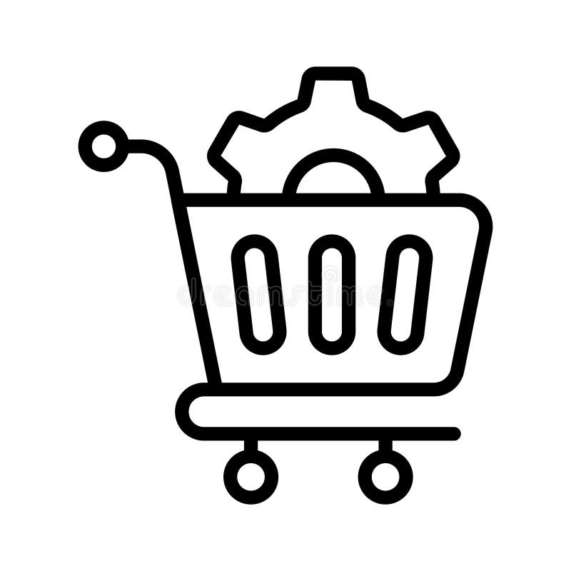 Icon Representing Complete Ecommerce Solutions for Businesses Stock ...