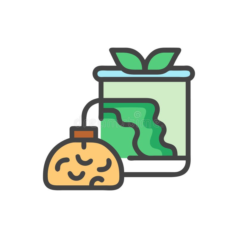 Composting Icon for Sustainability Stock Illustration - Illustration of ...