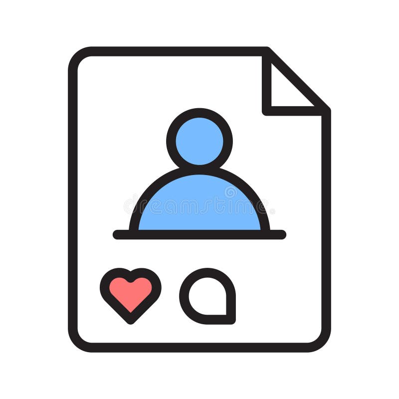 Customer Profile stock vector. Illustration of colored - 336359809