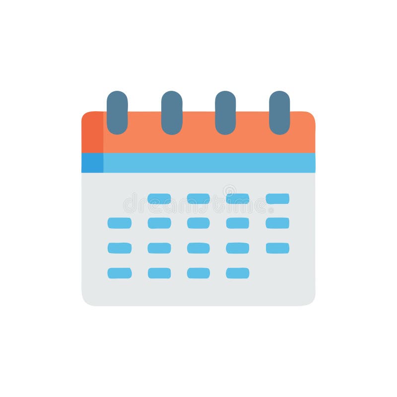 Dynamic Desk Calendar Icon for Reminders Stock Vector - Illustration of ...