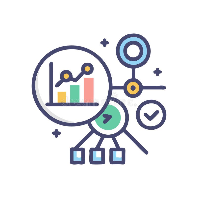Business Ecosystem Analysis Icon Stock Vector - Illustration of metrics ...