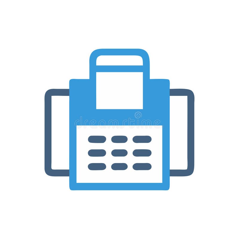 Icon Representing Fax Symbols Stock Vector - Illustration of technology ...