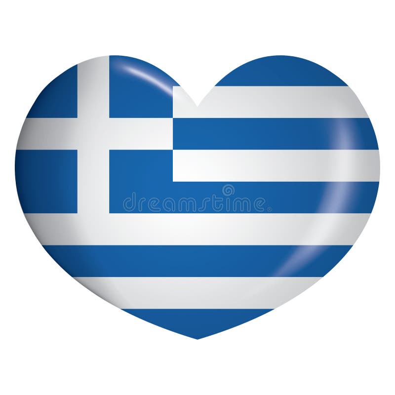 Greek Flag Heart Button Stock Illustrations – 50 Greek Flag Heart ...