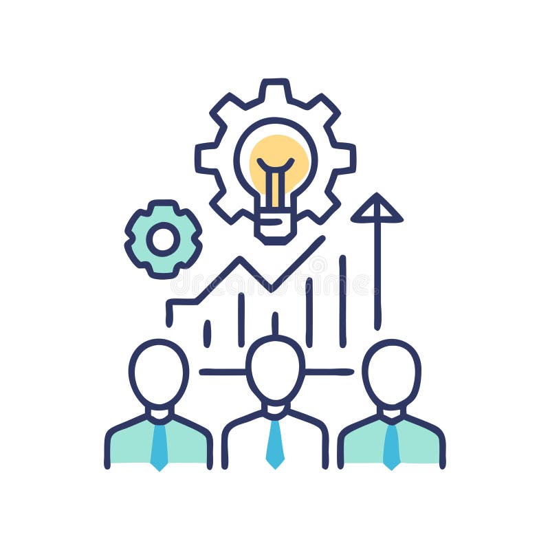 Business Leadership Development Icon Stock Vector - Illustration of ...