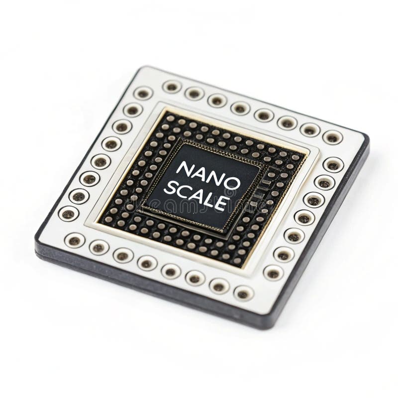 Nano Scale Icon Isolated on White Background Stock Illustration ...