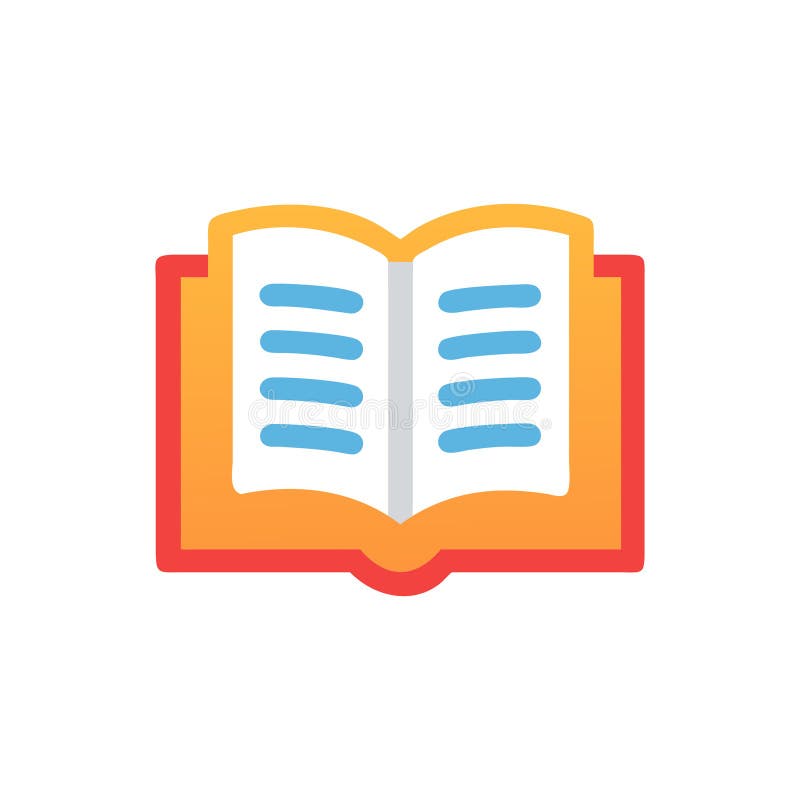 Open Encyclopedia Icon for Educational Use Stock Photo - Illustration ...