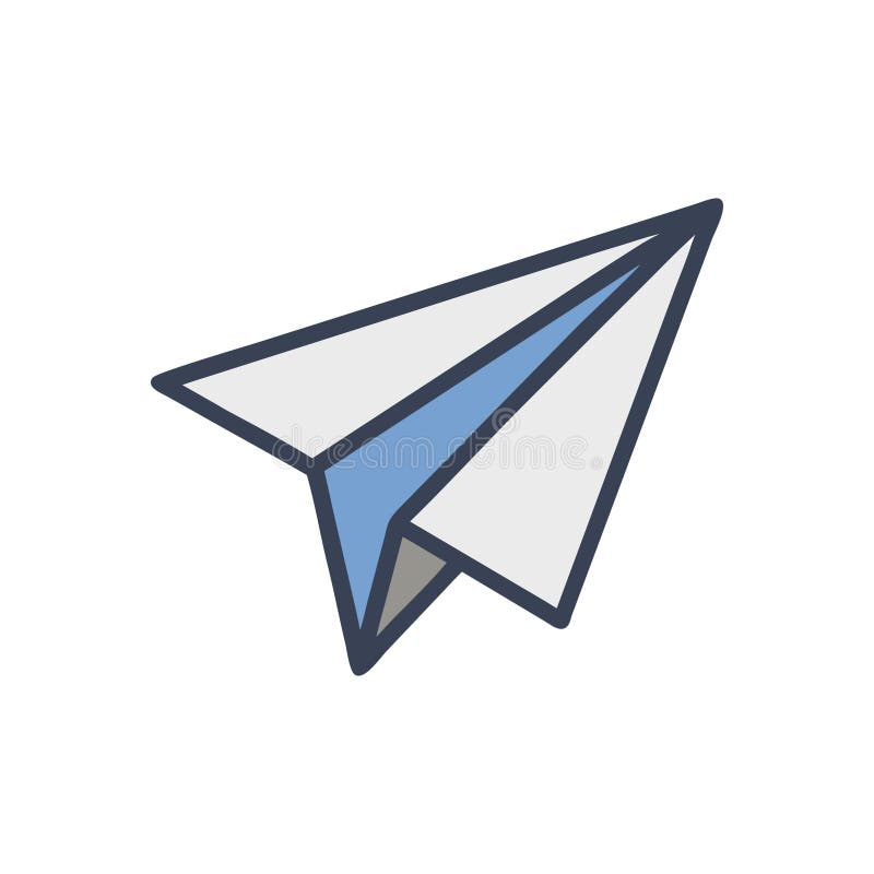 Paper Airplane Icon for Creative Projects Stock Photo - Illustration of ...