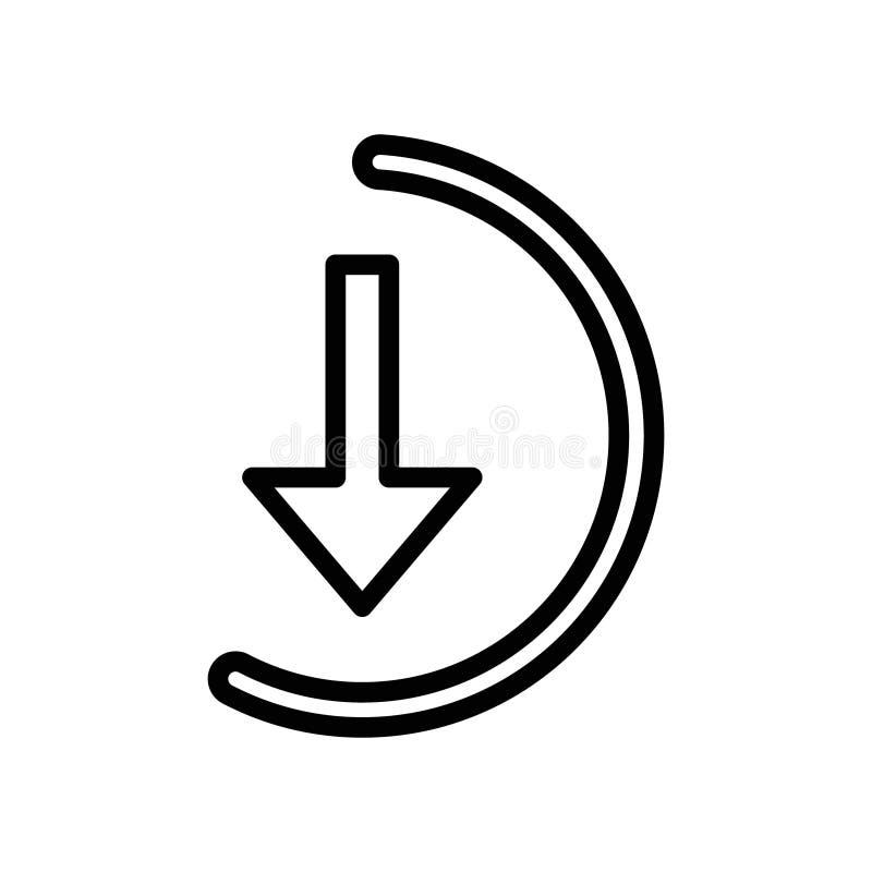 Icon Representing the Process of Downloading or File Transfer Stock ...