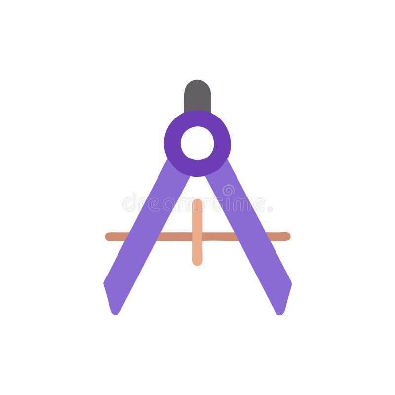 Protractor Icon for Geometry Studies Stock Illustration - Illustration ...