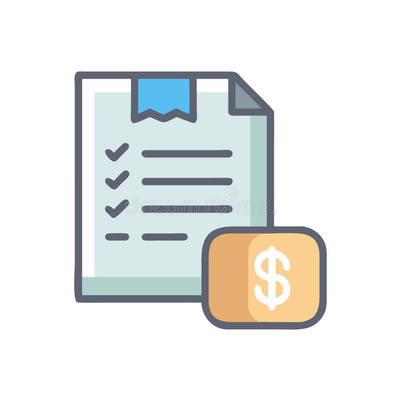 Purchase Order Icon for E-Commerce Process Stock Illustration ...