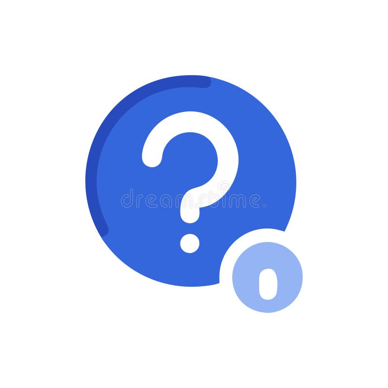 Question Mark Icon for Academic Inquiry Stock Illustration ...