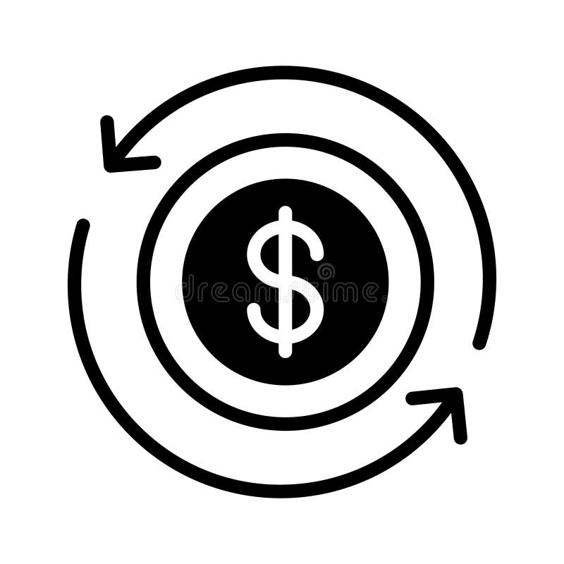 Icon Representing a Refund or Return of Money Stock Illustration ...