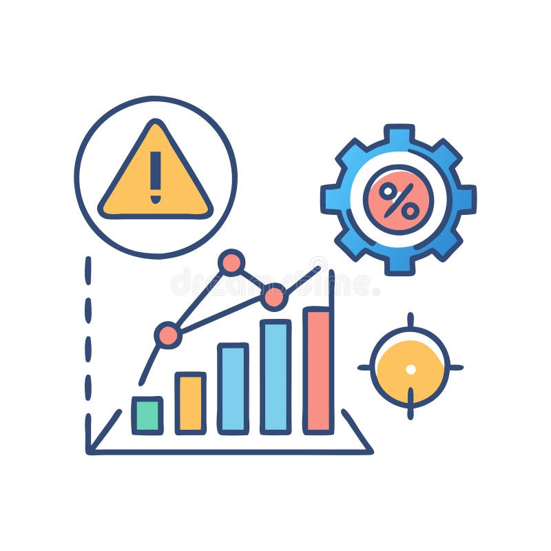 Business Risk Analysis Icon Stock Vector - Illustration of business ...