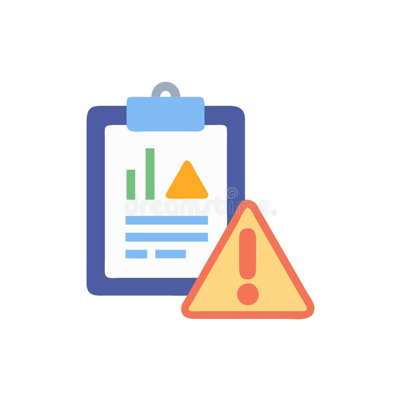 Risk Assessment Icon for Analysis Stock Photo - Illustration of ...