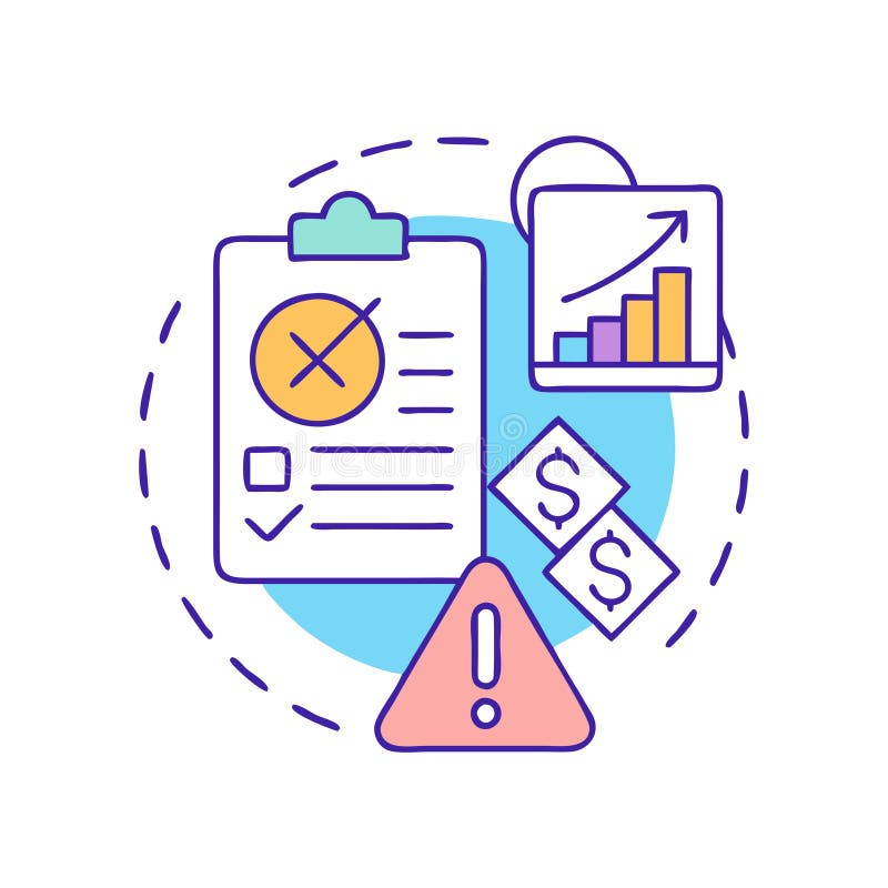 Business Risk Assessment Icon Stock Vector - Illustration of concept ...