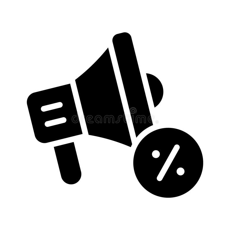 Icon Representing Sales Promotion or Advertisement Stock Illustration ... Icon Representing Sales Promotion or Advertisement Stock Illustration ...