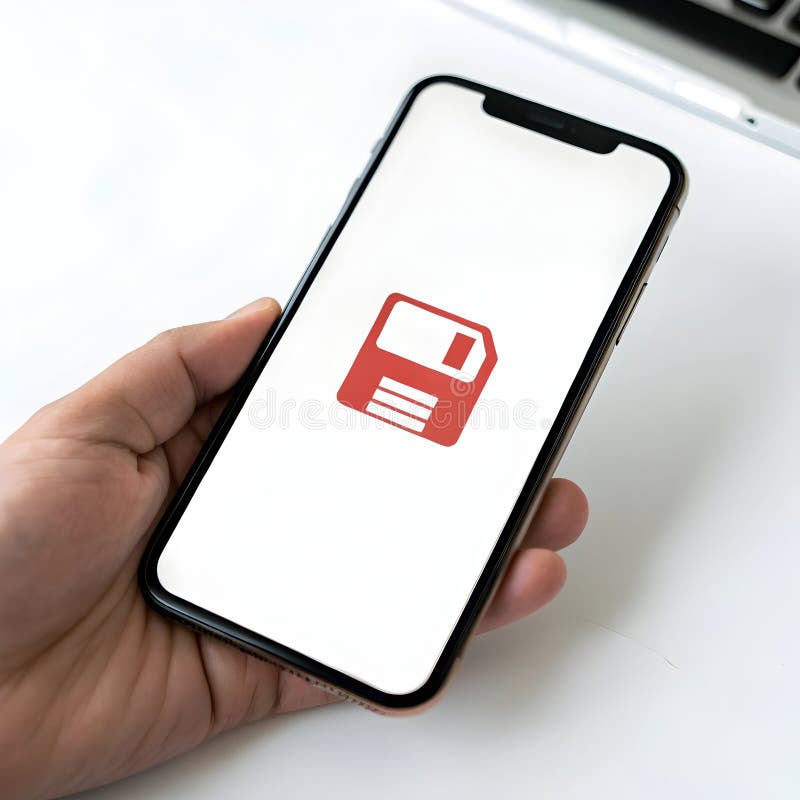 Save or Bookmark Social Media Isolated on White Background Stock ...