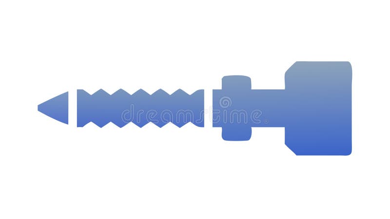 Fastener Gradient Icon, Building Material Symbol, Vector Design ...