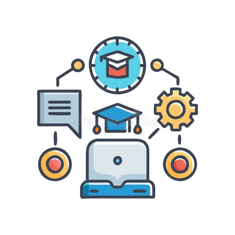 Icon for Self-Directed Learning Stock Vector - Illustration of ...