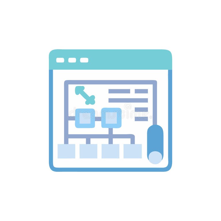Site Development Plan Icon Design Stock Illustration - Illustration of ...