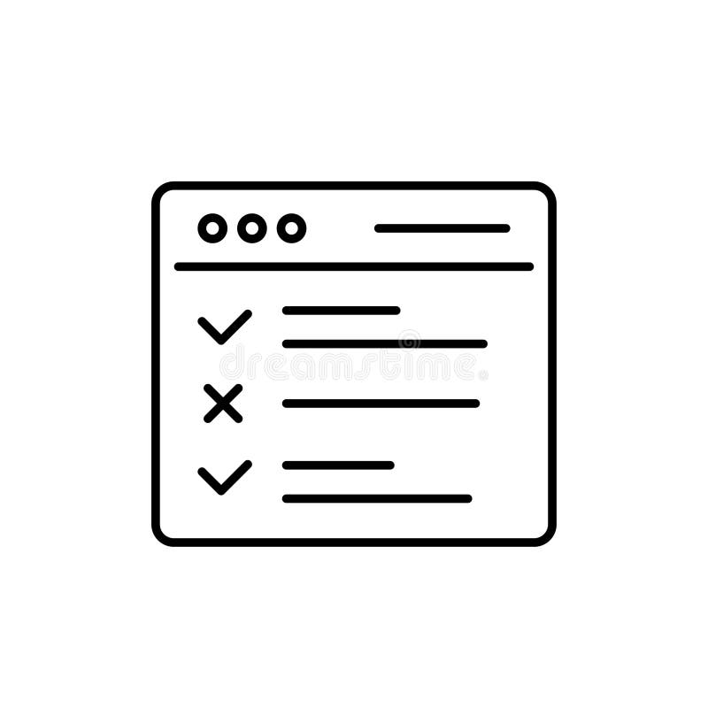 An Icon Representing a Survey Line Designed Specifically for Effective ...