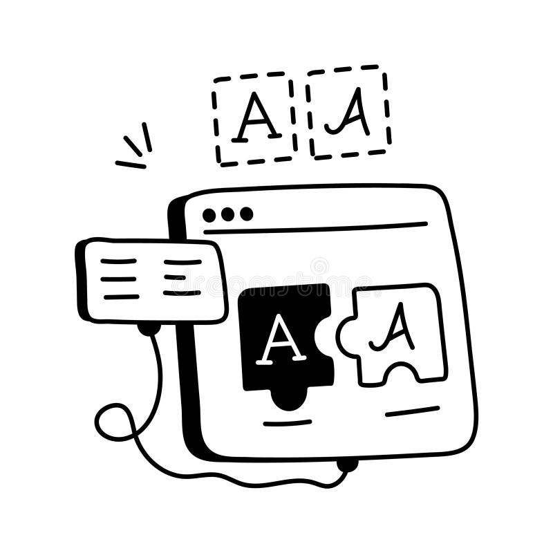 Icon Representing Typography, Perfect for Font Design and Text Layout ...