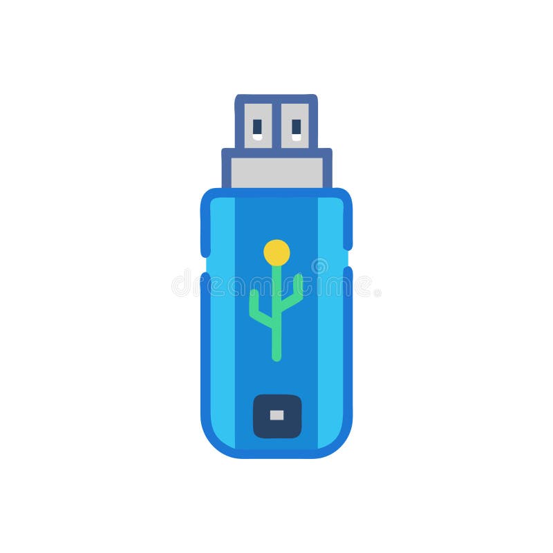 USB Data Logger Icon for Measurement Stock Illustration - Illustration ...