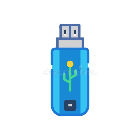 USB Data Logger Icon for Measurement Stock Illustration - Illustration ...