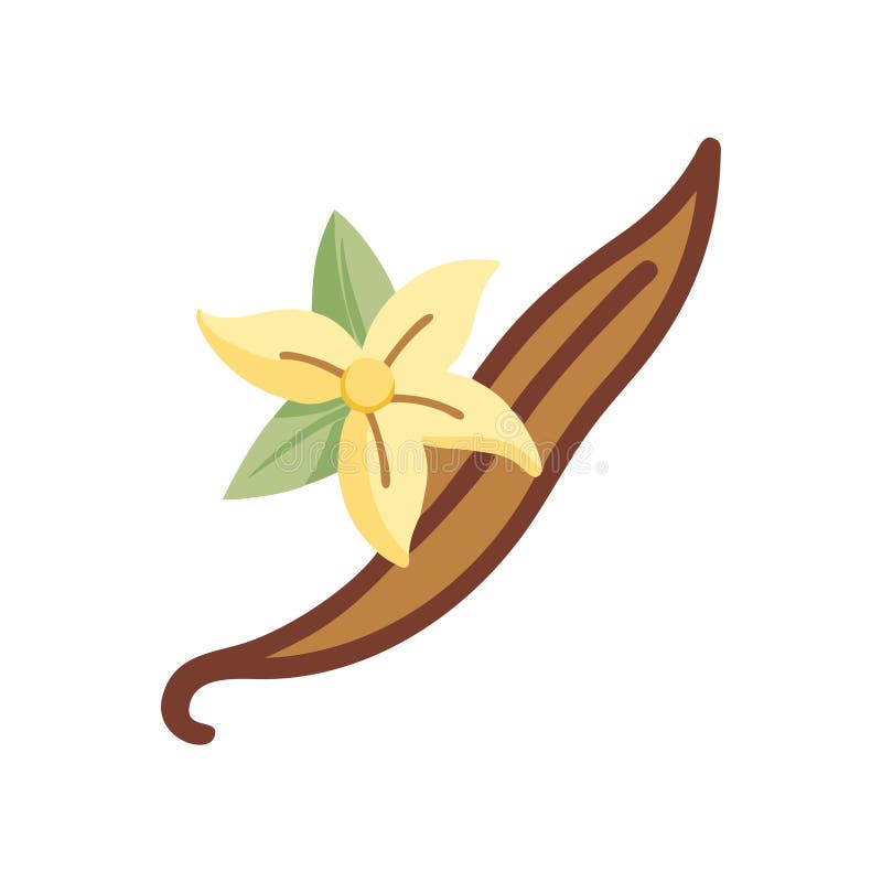 Vanilla Pod Icon for Culinary Arts Stock Vector - Illustration of ...