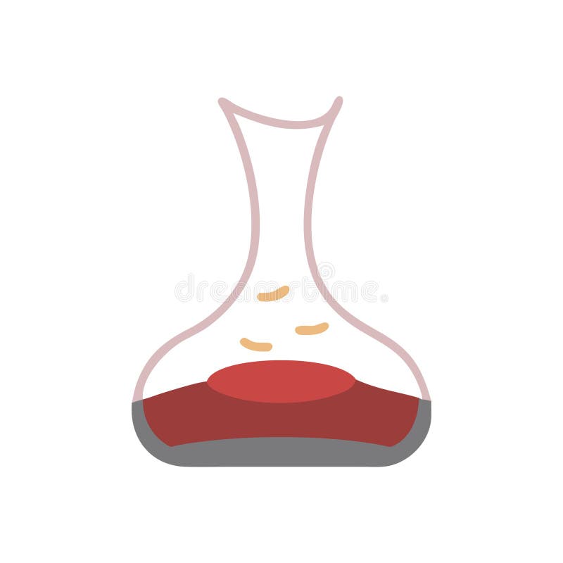 Wine Decanter Icon for Sommelier Use Stock Illustration - Illustration ...