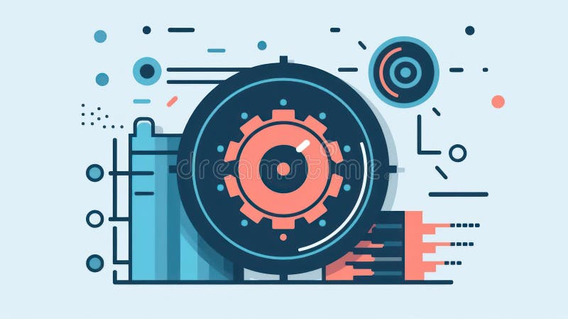 A Predictive Maintenance Icon Representing the Use of Data Analysis To ...