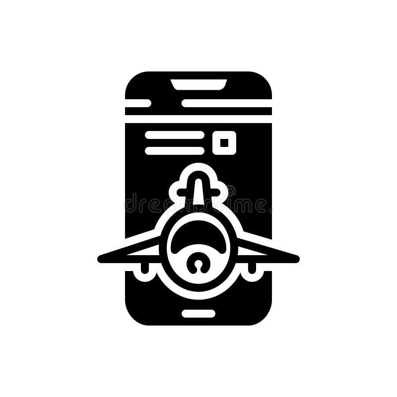 Black Solid Icon for Reservation, Reserve and Private Stock Vector ...