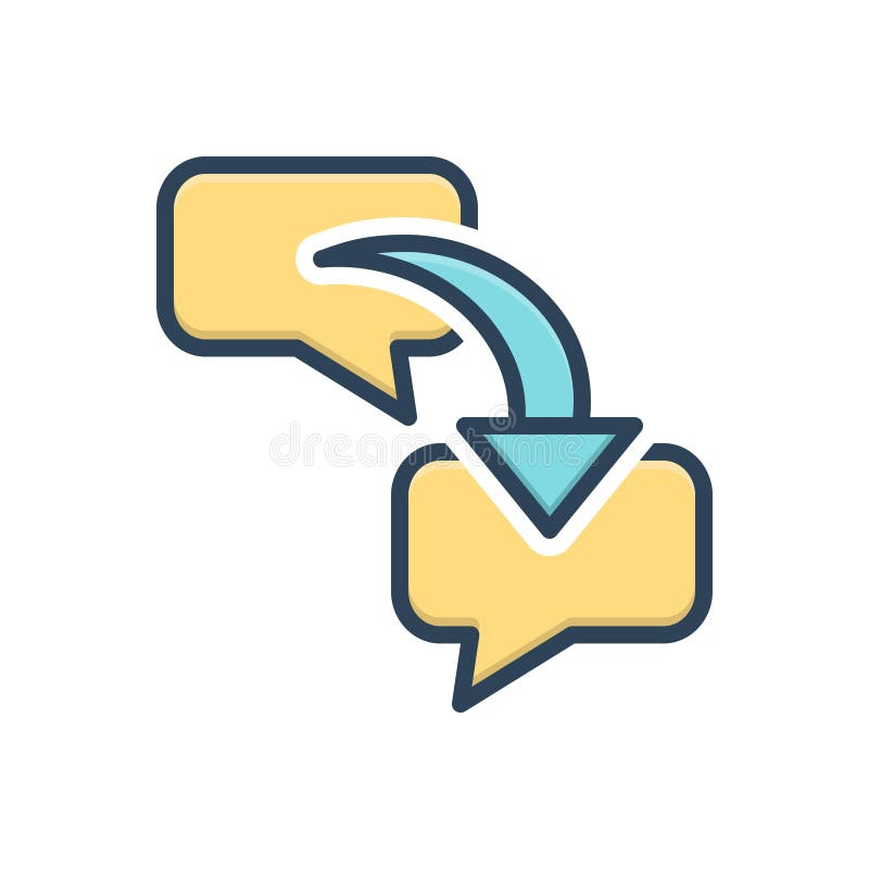Color Illustration Icon for Respond, Chat and Bubble Stock Vector ...