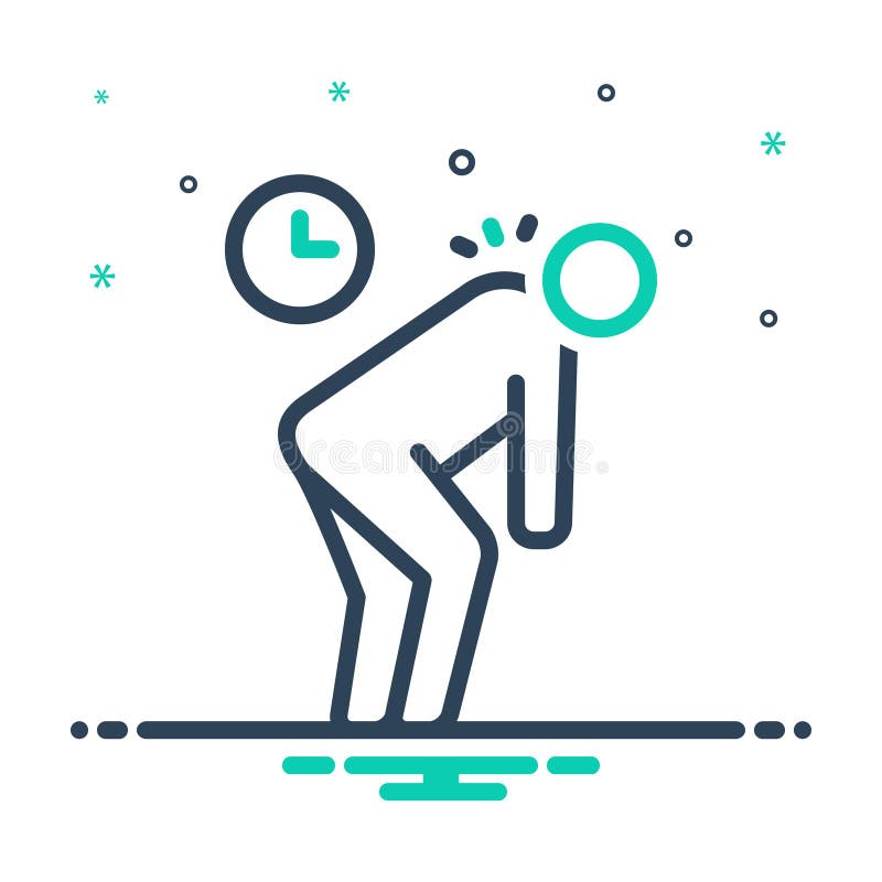 Mix Icon for since, Restless and Tired Stock Vector - Illustration of ...