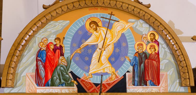 Icon of the Resurrection of Jesus Christ Editorial Photo - Image of ...