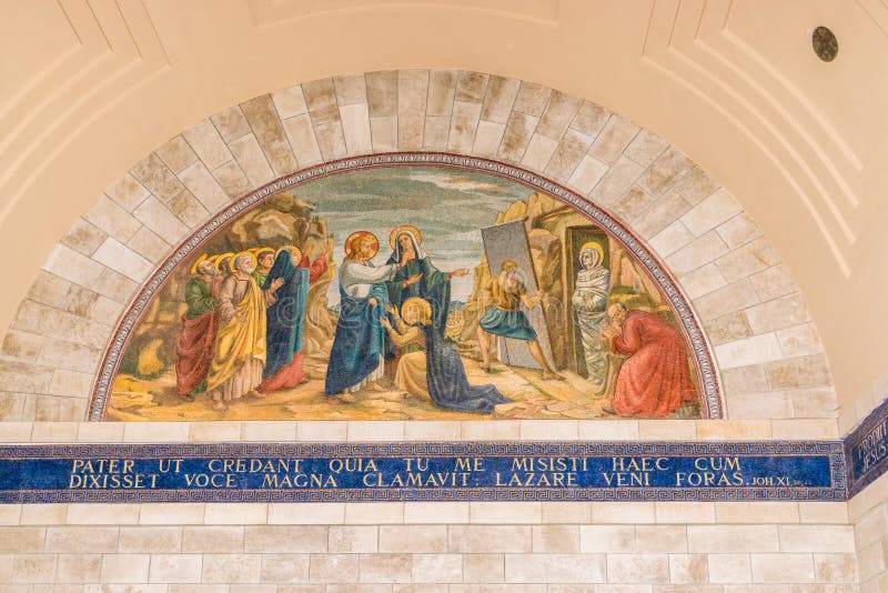 Resurrection of Lazarus stock photo. Image of arch, bethany - 101556160