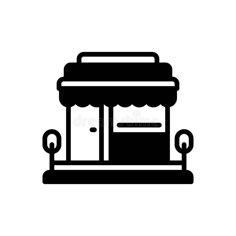 Black Solid Icon for Retailop, Sundry and Shop Stock Vector ...