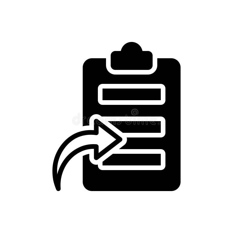 Black Solid Icon for Retrieved, Get Back and Recover Stock Vector ...