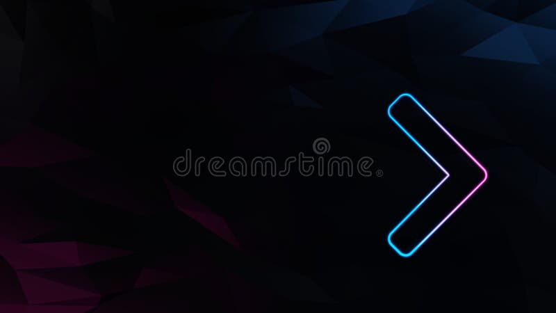 Icon of right chevron stock illustration. Illustration of glow - 143504429