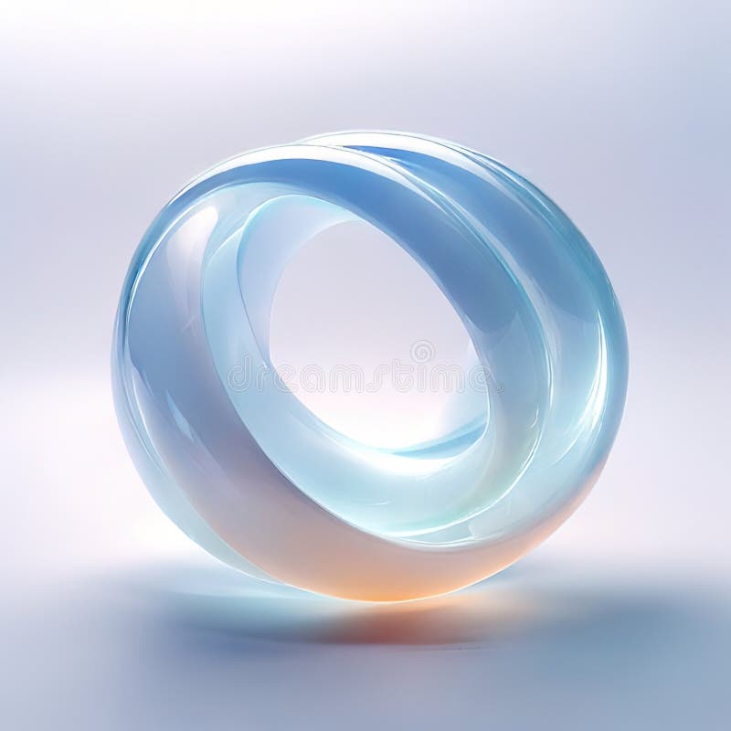 Icon of Ring, Glossy Glass Style Stock Illustration - Illustration of ...