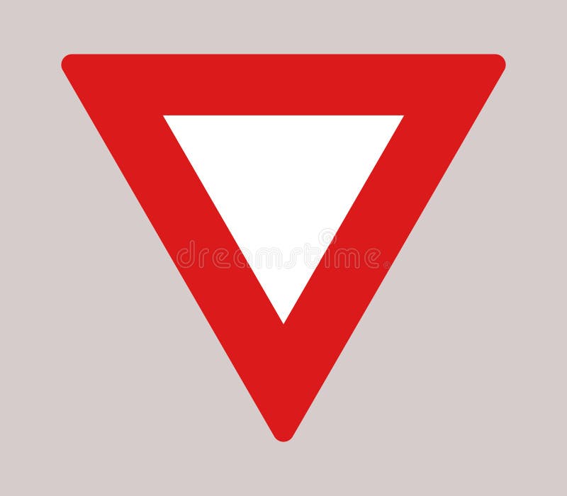 Icon Road Sign Give Way Illustrated Stock Illustrations – 5 Icon Road ...