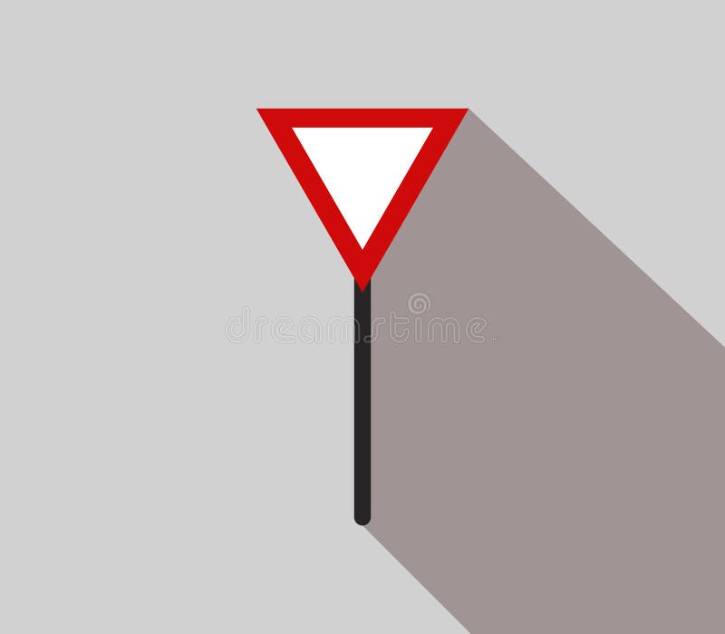 Icon Road Sign Give Way Illustrated Stock Illustrations – 5 Icon Road ...