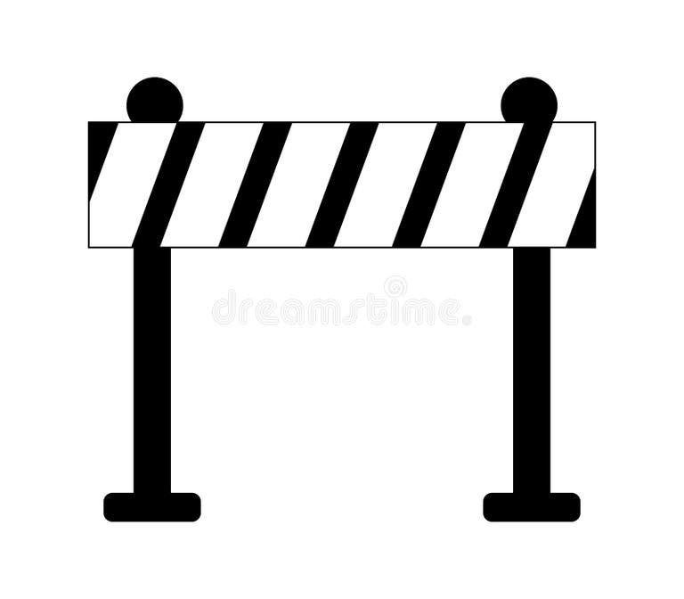 Icon roadblocks stock illustration. Illustration of warning - 102305167