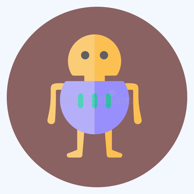 Icon Robot. Suitable for Programming Symbol. Flat Style. Simple Design ...
