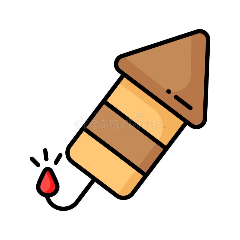 Icon of Rocket Firecracker, Modern Vector of Banger Stock Vector ...