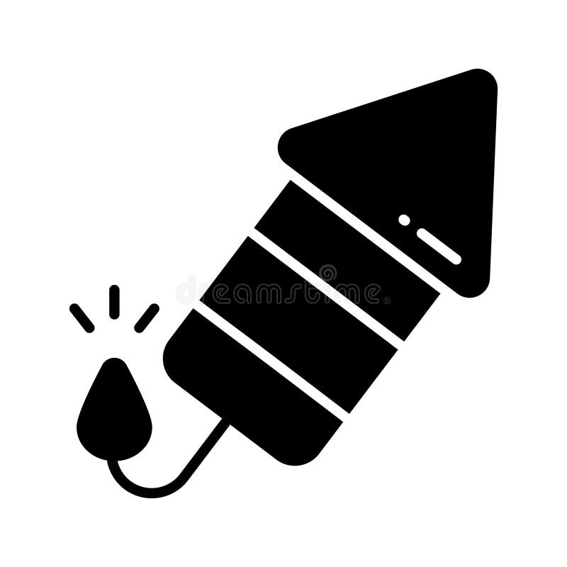 Icon of Rocket Firecracker, Modern Vector of Banger Stock Vector ...